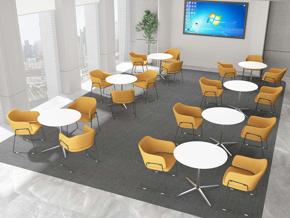 Iron Leg Lobby Chair