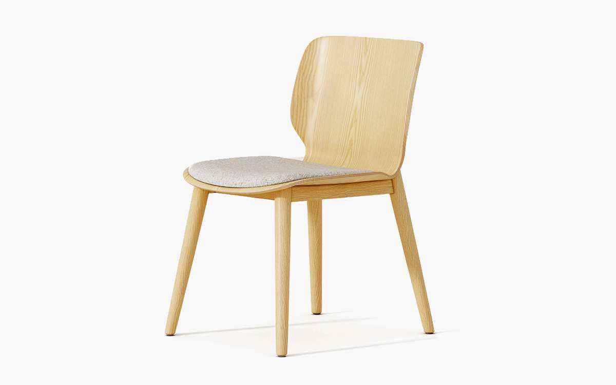 School Library Reading Chair - Plywood Armless Chair