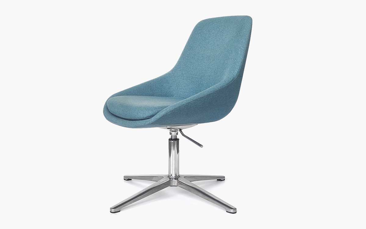Cold Cured Foam Contract Furniture Swivel Armless Side Chair